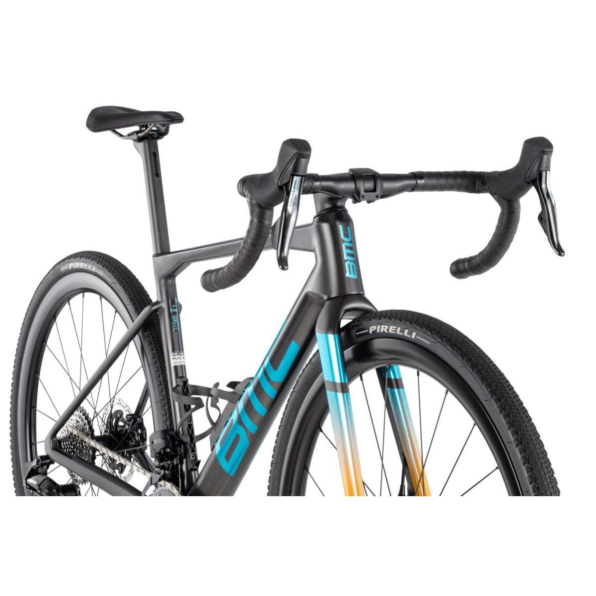BMC Kaius 01 Two Gravel dviratis | Carbon Black - Bruched Blue | Velonova